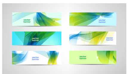 Header of landing page with green and yellow Vector Image