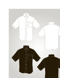 Shirt with buttons poster Royalty Free Vector Image