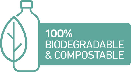 Biodegradable Compostable Label Royalty Free Vector Image