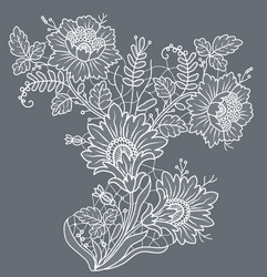 Floral lace pattern Royalty Free Vector Image - VectorStock