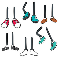 Set cartoon leg Royalty Free Vector Image - VectorStock