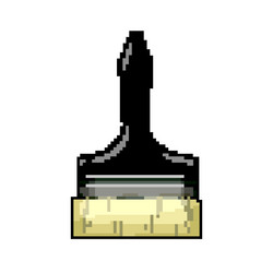 Artistic artist paint brush game pixel art Vector Image