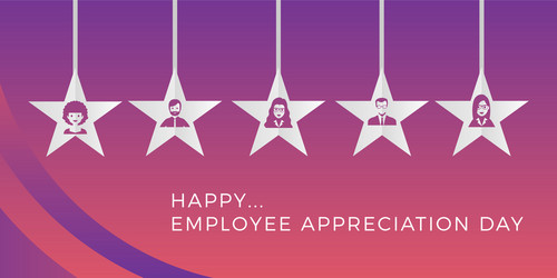 Happy employee appreciation day background Vector Image