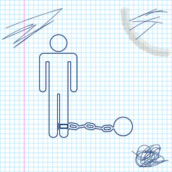 Ball and Chain Sketch Vector Images (77)