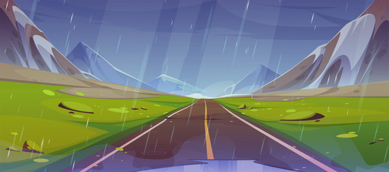 Animated Horizontal Road