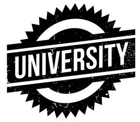 University rubber stamp Royalty Free Vector Image