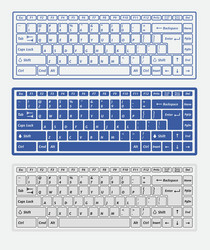 Computer keyboard Royalty Free Vector Image - VectorStock
