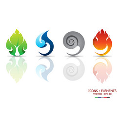 Four elements Royalty Free Vector Image - VectorStock
