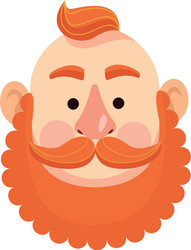 Irish man face Royalty Free Vector Image - VectorStock