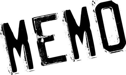 Memo rubber stamp Royalty Free Vector Image - VectorStock