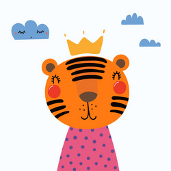 Princess with cat Royalty Free Vector Image - VectorStock