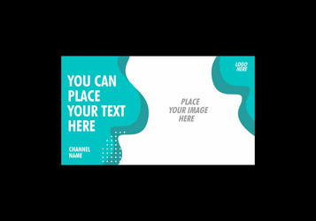 Colorful and unique video thumbnail Royalty Free Vector