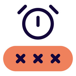 One time passcode use for single login Royalty Free Vector