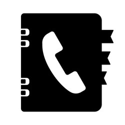 Phone call book neon sign Royalty Free Vector Image