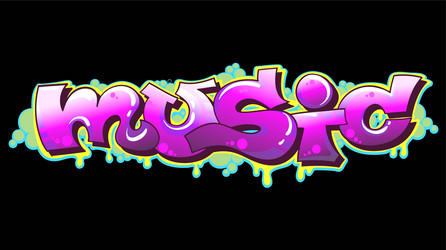 Pure soul - sprayed font urban graffiti Royalty Free Vector