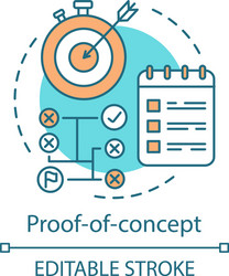 Future proof concept icon Royalty Free Vector Image