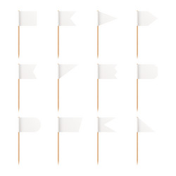 Realistic german toothpick flag souvenir from Vector Image