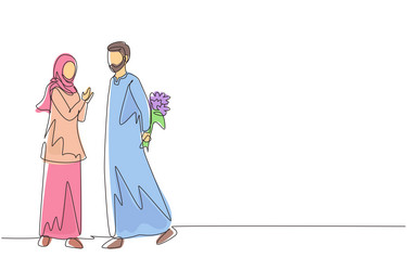 Single continuous line drawing luxury Royalty Free Vector