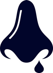 Nose logo design template organs logo design Vector Image