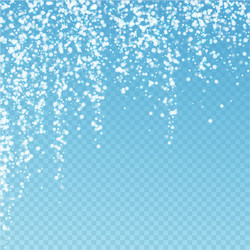 Falling snow frame corner pattern background Vector Image