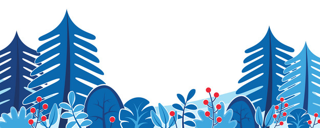 Winter nature background with landscape pattern Vector Image