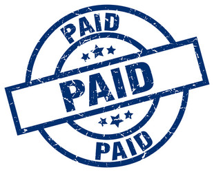 Paid Stamp Blue Vector Images (over 460)