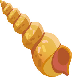 Single shell icon cartoon style Royalty Free Vector Image
