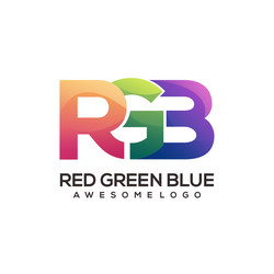 Double r logo two letters volume figure building Vector Image