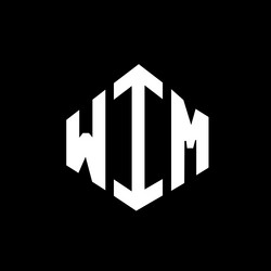 Wim logo letter design Royalty Free Vector Image