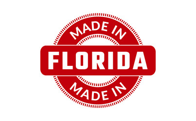 Made in florida rubber stamp Royalty Free Vector Image