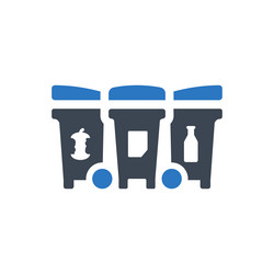 Waste container icon Royalty Free Vector Image
