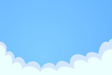 Blue horizontal seamless cloud patter Royalty Free Vector