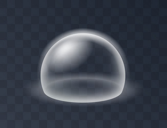 Bubble shields protection force fields realistic Vector Image