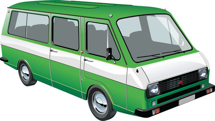 City mini bus Royalty Free Vector Image - VectorStock