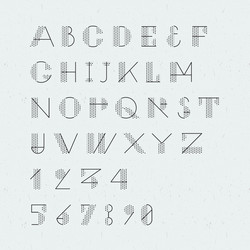 Newspaper Font Alphabet