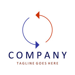 Arrow logo abstract shape logo for company name Vector Image