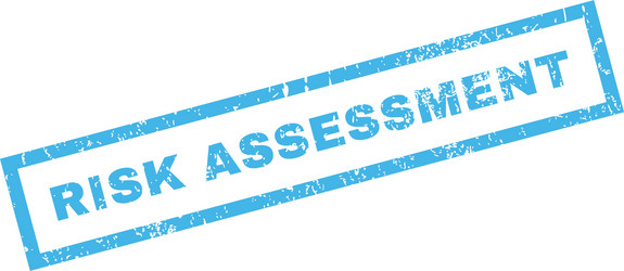 Risk assessment rubber stamp Royalty Free Vector Image