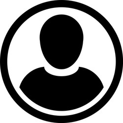 User member avatar face profile icon Royalty Free Vector