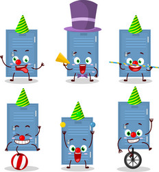Cartoon character locker with smile expression Vector Image