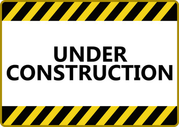Under construction transit signal Royalty Free Vector Image