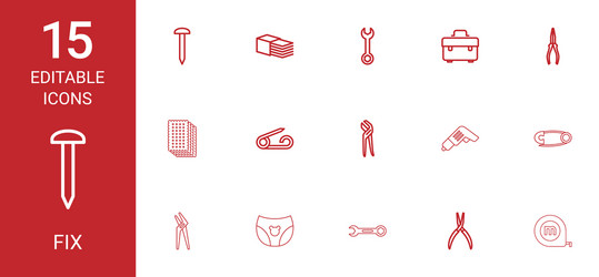22 fix icons Royalty Free Vector Image - VectorStock