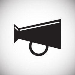 Loud hailer icon on white background for graphic Vector Image