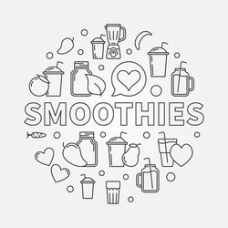 Logo for smoothie bar Royalty Free Vector Image