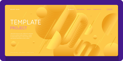 Template for the design and placement of text Vector Image