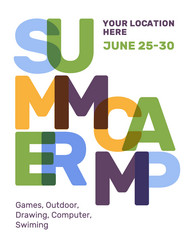 Colorful cartoon typography text for children Vector Image