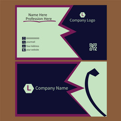 Visiting card design Royalty Free Vector Image