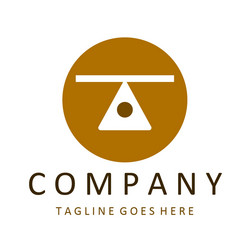 Abstract balance logo design template Royalty Free Vector