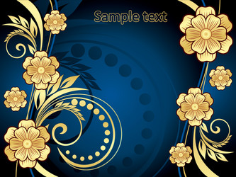 Background from beautiful gold pattern Royalty Free Vector