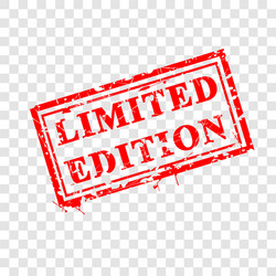 2 style grungy red rubber stamp limited edition Vector Image