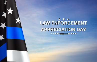 National law enforcement appreciation day Vector Image
